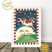 Cow Jumped Over the Moon Print – Hand-painted Nursery Rhyme ...