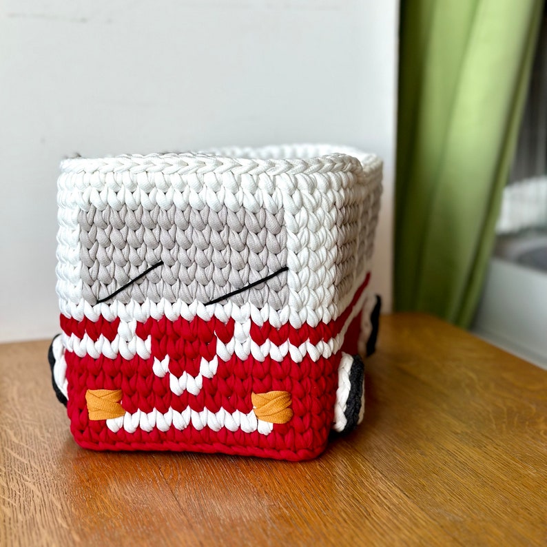 Retro Bus Basket, Storage Basket, Gift for Boy, Nursery Decor - Etsy