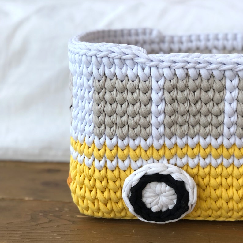Retro Bus Basket, Storage Basket, Gift for Boy, Nursery Decor - Etsy