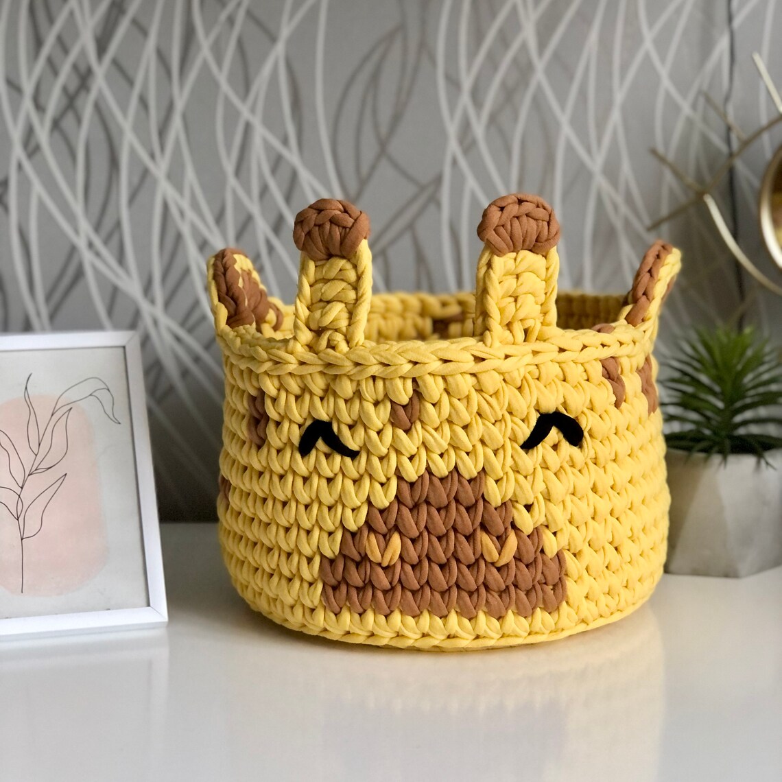 Safari Basket, Giraffe Basket, Child Room Decor - Etsy