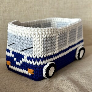 Retro Bus Basket, Storage Basket, Gift for Boy, Nursery Decor - Etsy