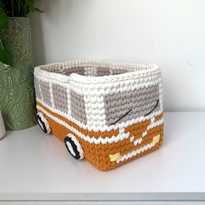 Retro Bus Basket, Storage Basket, Gift for Boy, Nursery Decor - Etsy