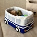 Retro Bus Basket, Storage Basket, Gift for Boy, Nursery Decor - Etsy