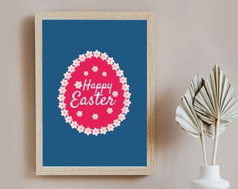 Happy Easter Print | Etsy