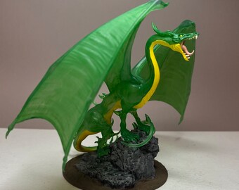 Young Emerald Dragon - Etsy
