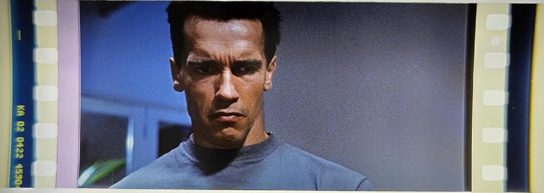 Original 1991 TERMINATOR 2 JUDGMENT DAY Individual 70mm Movie Film Cell ...