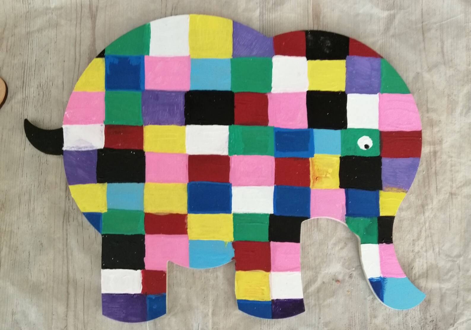 Rainbow Elephant - Etsy