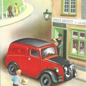 Mickey the Mail Van, Unframed Vintage Ladybird Book Print, Book Page ...
