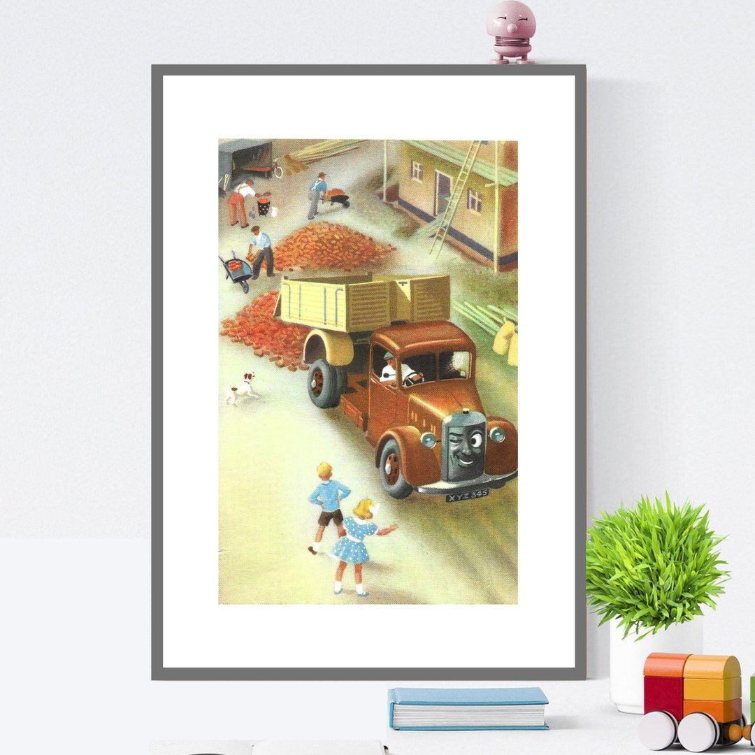 Larry the Lorry Unframed Vintage Ladybird Book Page Book - Etsy