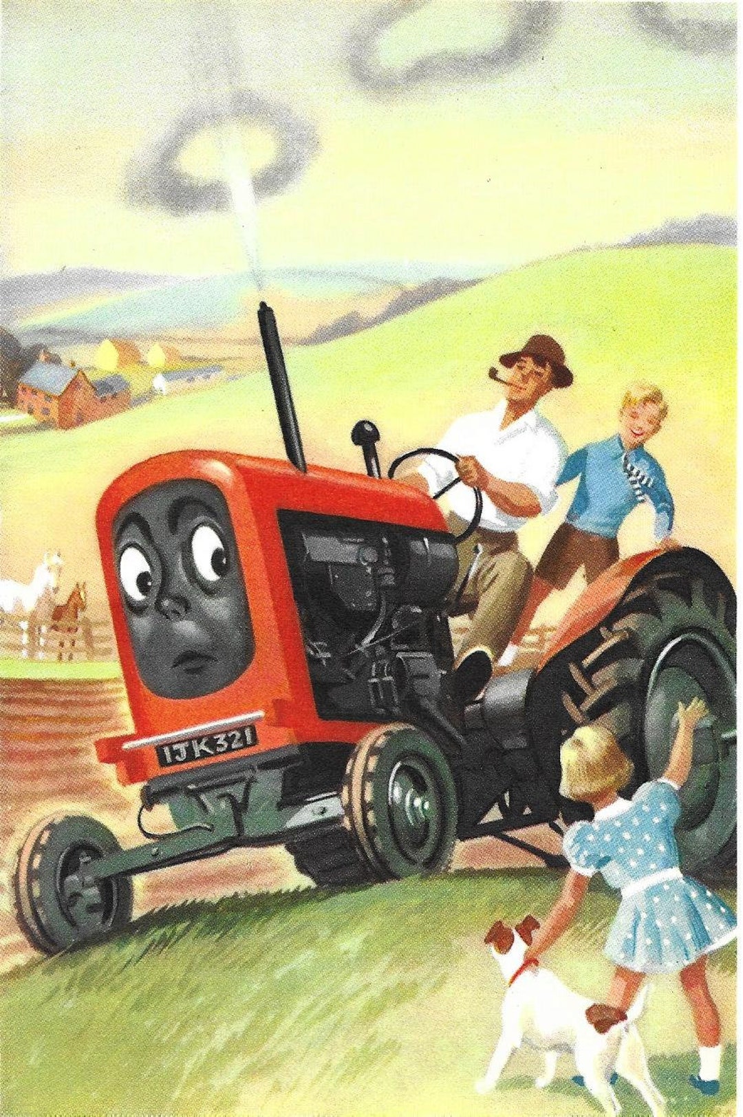 Biffo the Bulldozer, Unframed Vintage Ladybird Book Print, Book Page ...
