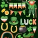 St. Patricks Day Watercolor Clipart, Irish Clipart, Lucky Shamrock ...