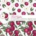 Red Apples Digital Paper Pack, Fall Seamless Pattern, Autumn Scrapbook ...