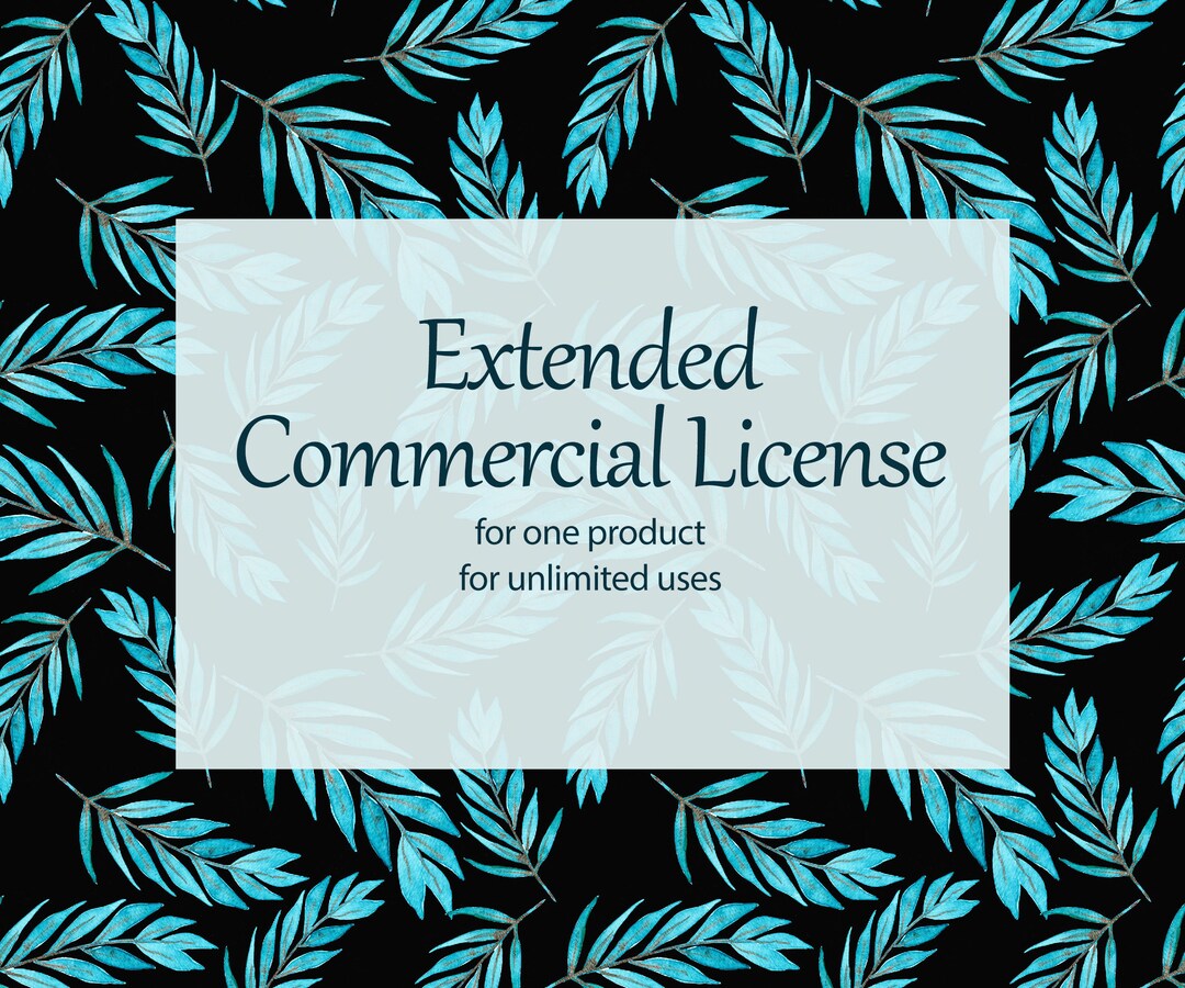 Extended Commercial License for One Listing for Unlimited Uses - Etsy