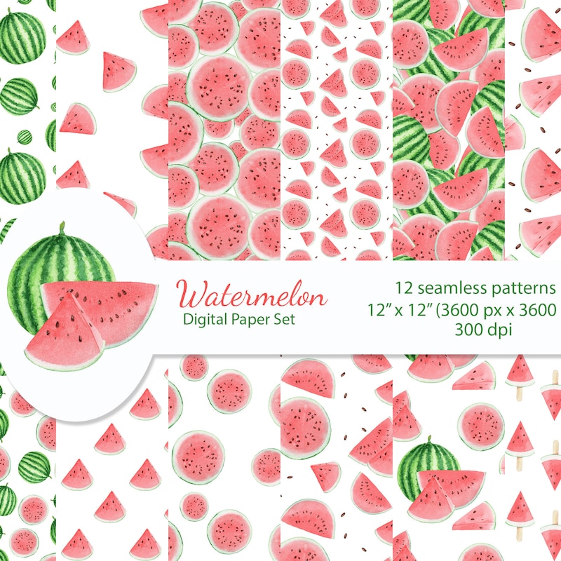 Watermelon Paper - Etsy