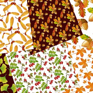 Fall Digital Paper, Watercolor Autumn Paper - Etsy