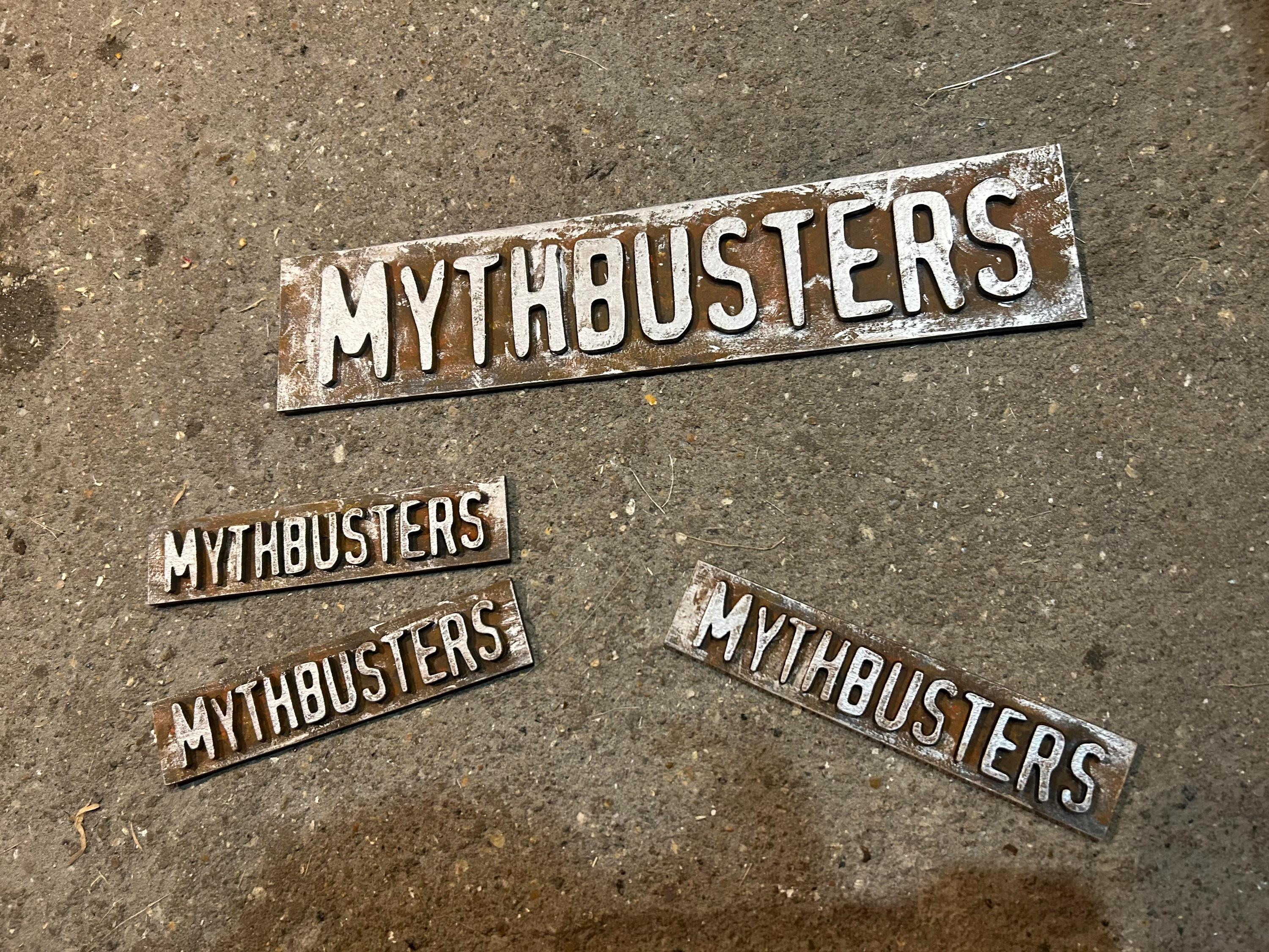 Mythbusters Inspired Sign | Various Sizes Made to Order | Handmade in ...