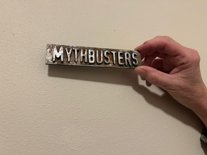 Mythbusters Inspired Sign | Various Sizes Made to Order | Handmade in ...