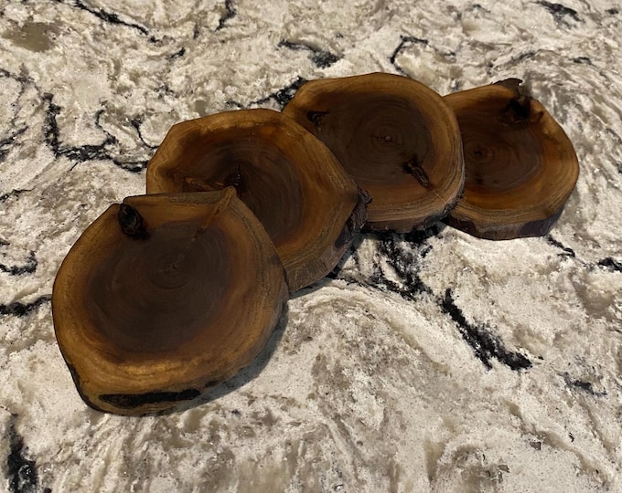 Live Edge, Walnut Coasters - Etsy