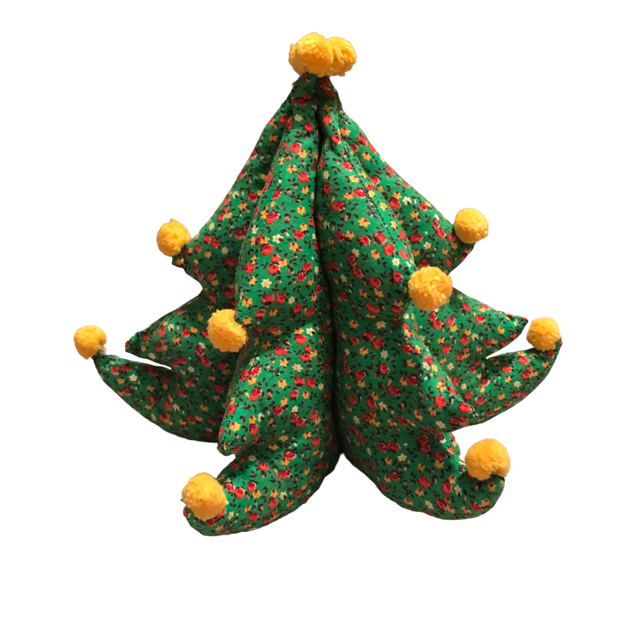 Vintage 70s 3D Stuffed Fabric Christmas Tree 3 Tier 6 Section - Etsy