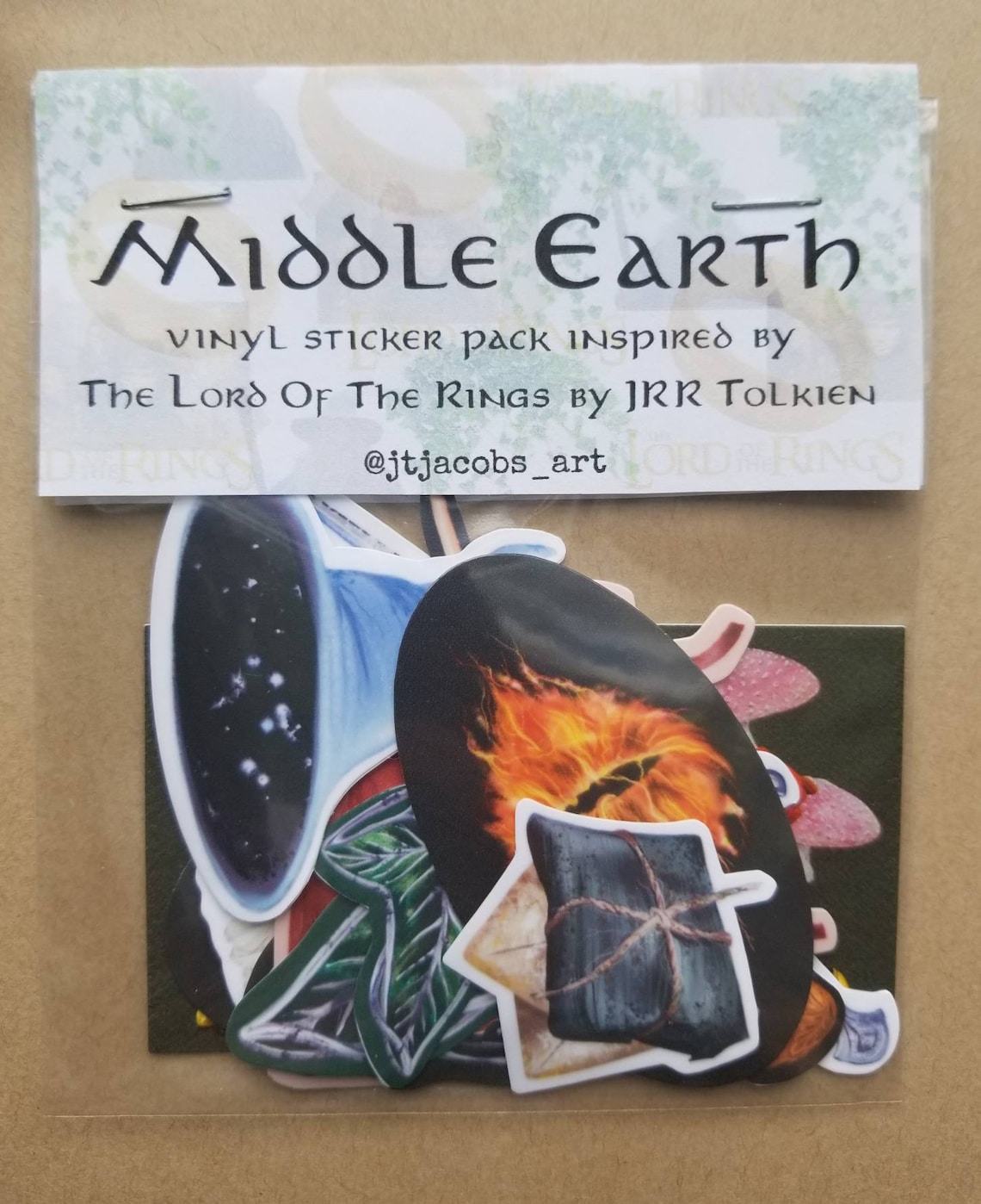 LOTR Sticker Packs the Lord of the Rings Inspired Stickers - Etsy