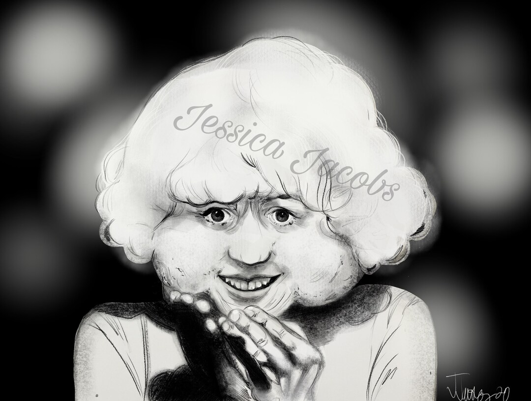 The Lady in the Radiator, Digitally Painted Portrait, Digital Print ...