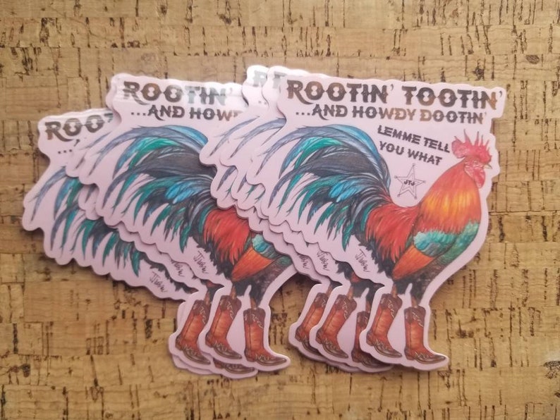 Rootin' and Hootin' Vinyl Sticker Pack, Cowboy Stickers, Yee Haw ...