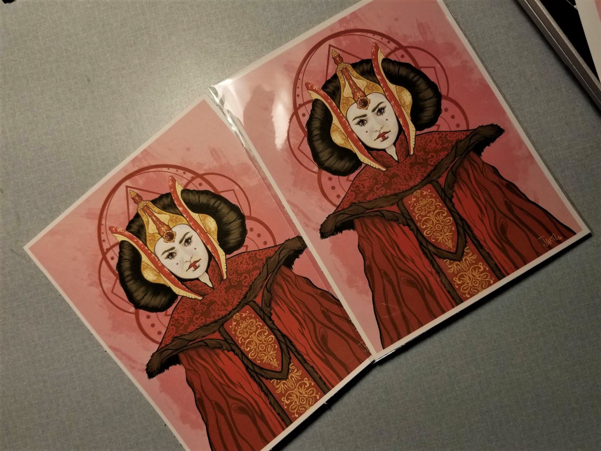 Padme Amidala Giclee Art Print, Star Wars Fan Art, - Etsy
