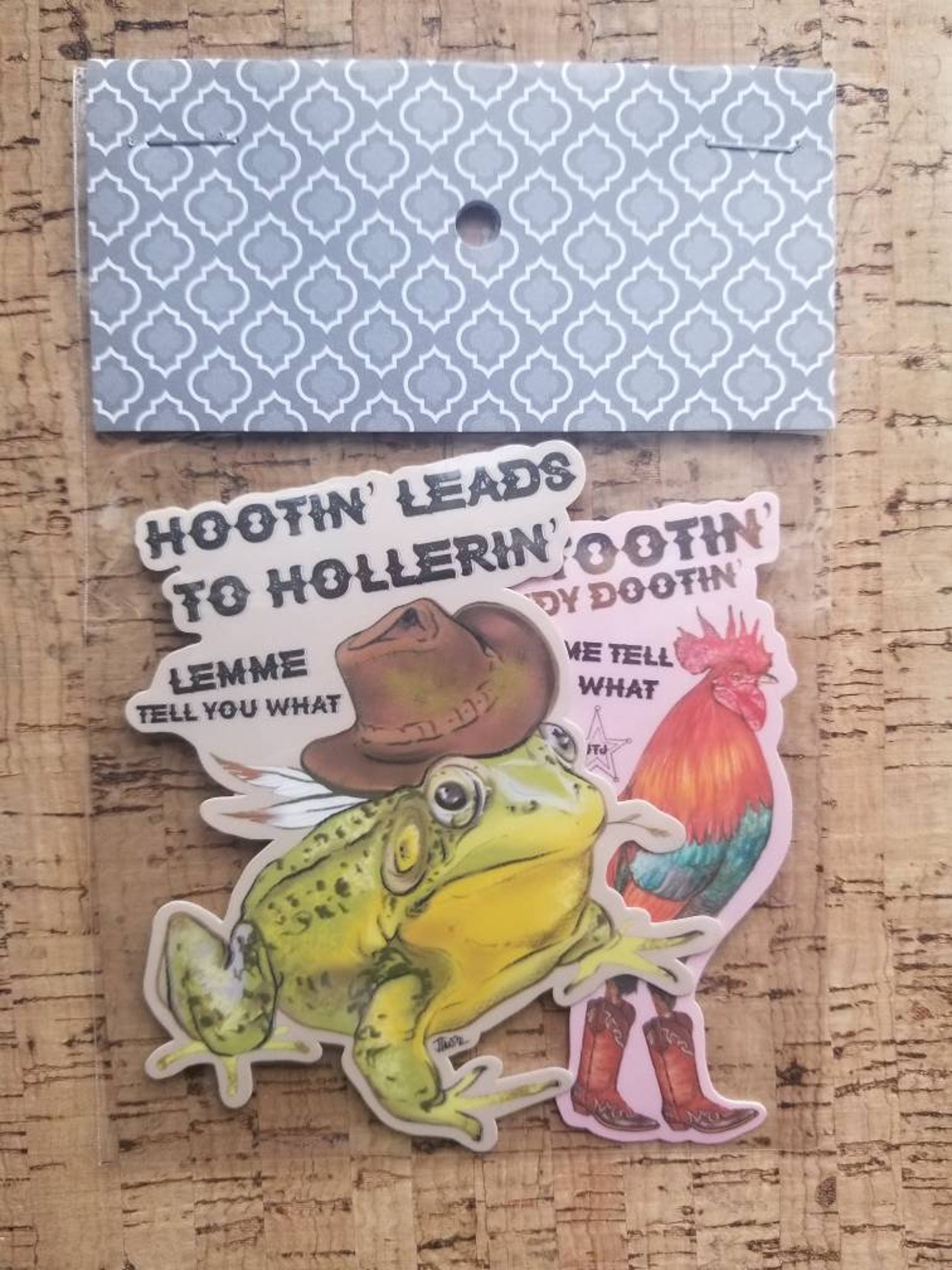 Rootin' and Hootin' Vinyl Sticker Pack, Cowboy Stickers, Yee Haw ...