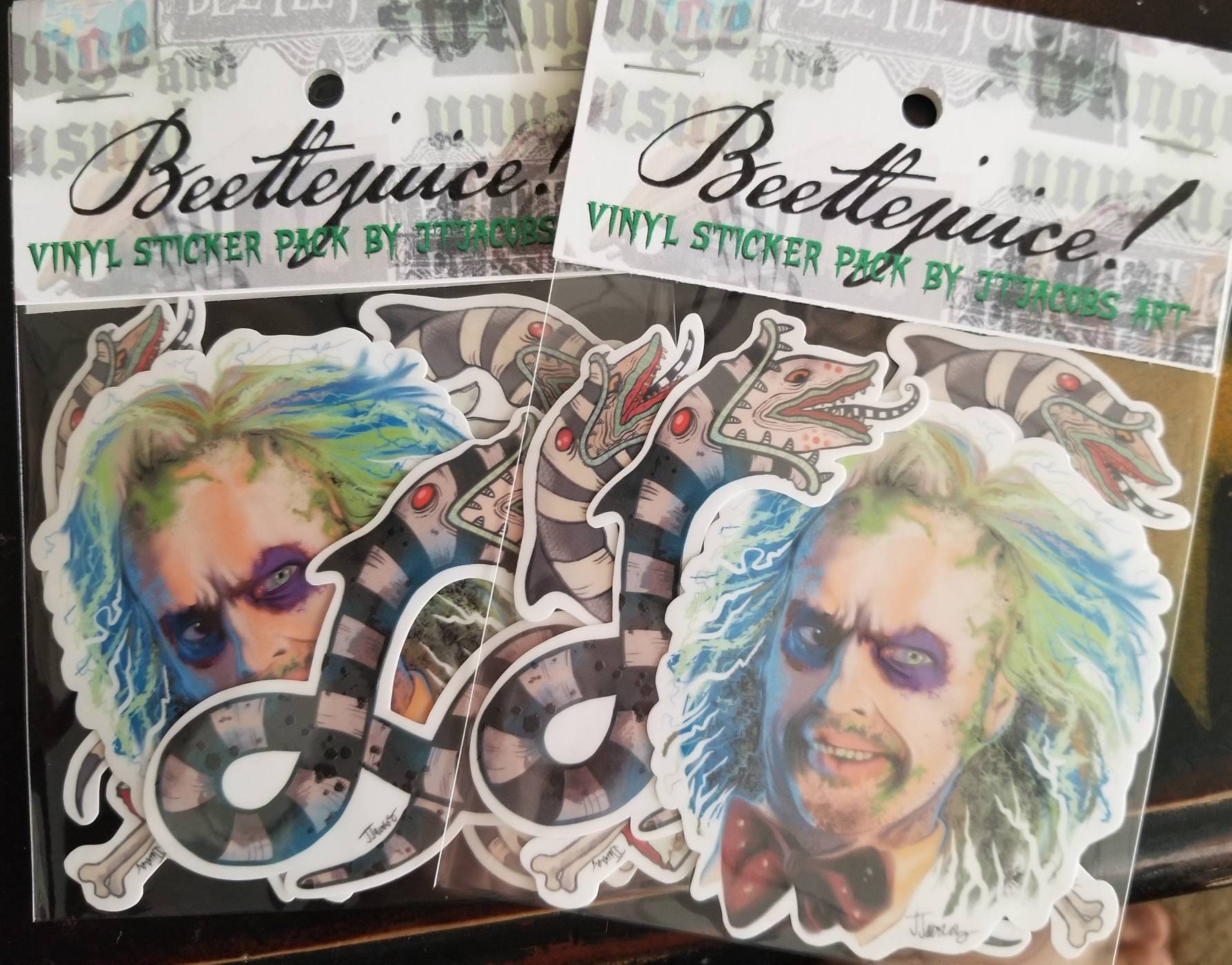 Beetlejuice LG Vinyl Sticker Pack - Etsy