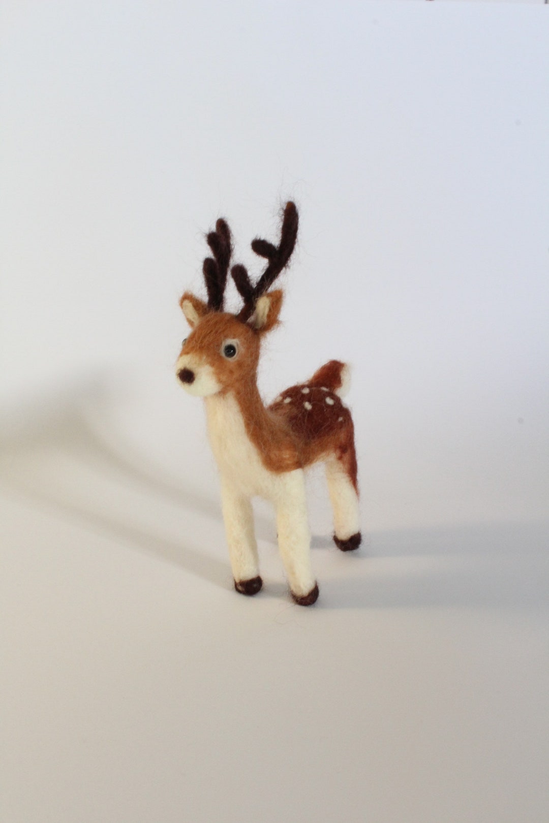 Cute Needle Felt Reindeer - Etsy
