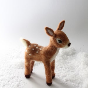 Cute Needle Felt Deer - Etsy UK