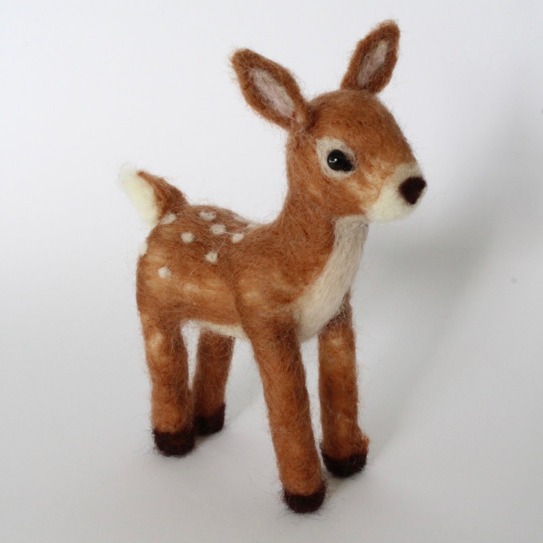Cute Needle Felt Deer - Etsy