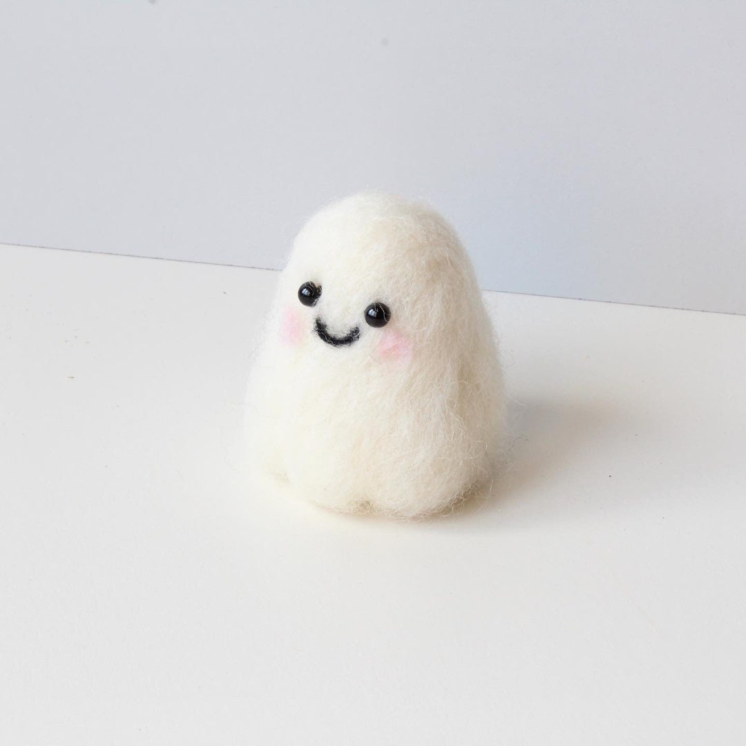 Handmade Needle Felted Ghost: Halloween Decoration - Etsy