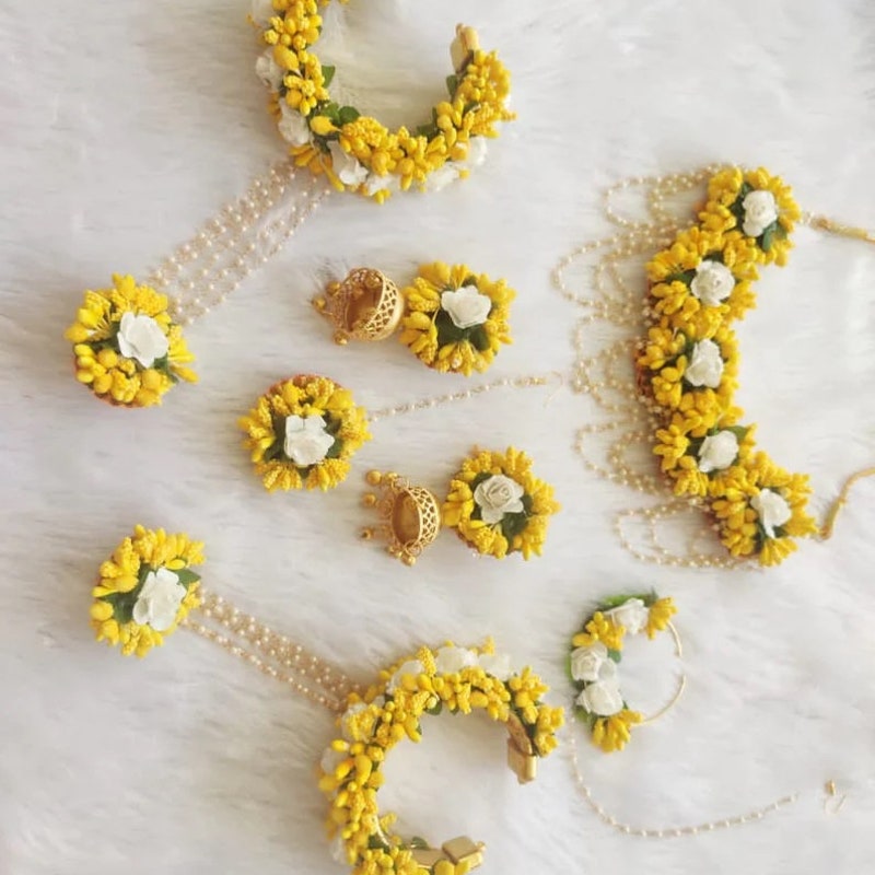Flower Jewelry Haldi - Etsy