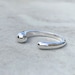 Sterling Silver Adjustable Waterdrop Ring - Etsy UK
