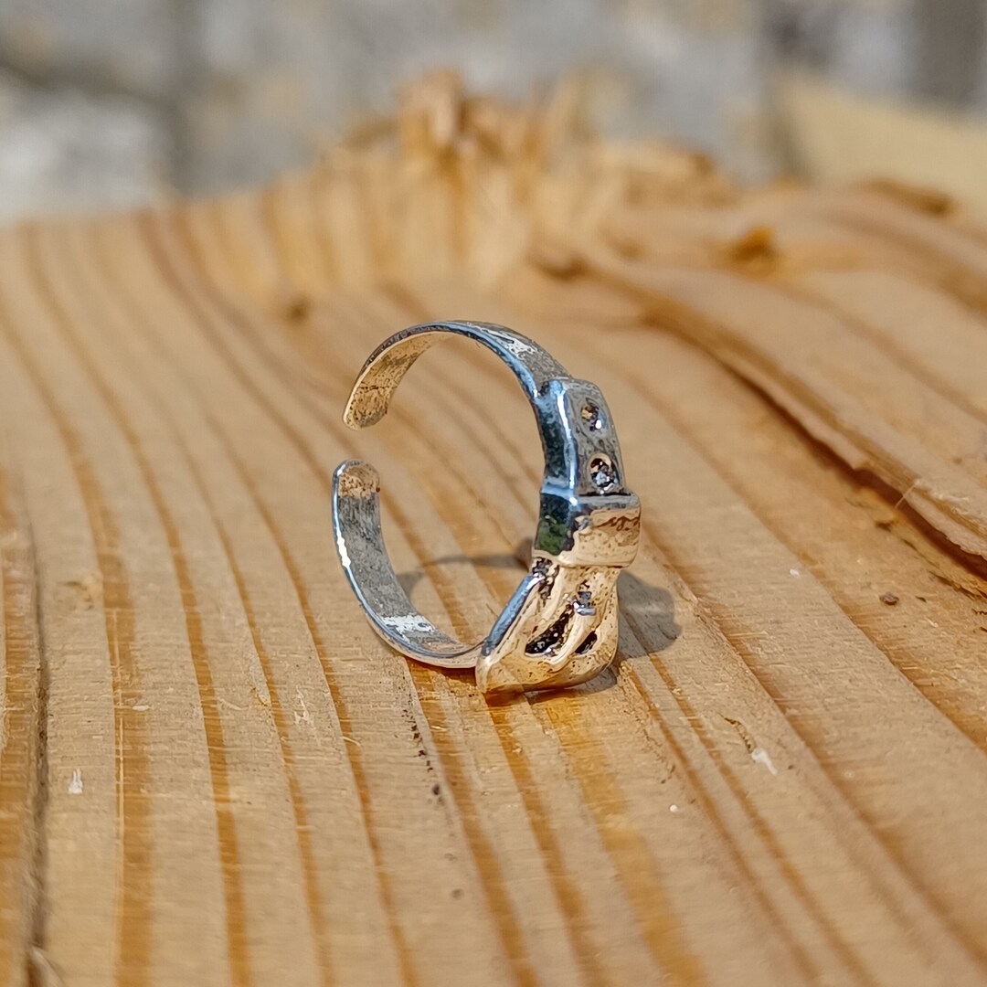 Sterling Silver Belt Buckle Toe Ring - Etsy