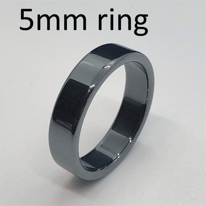 Hematite Ring - Etsy UK