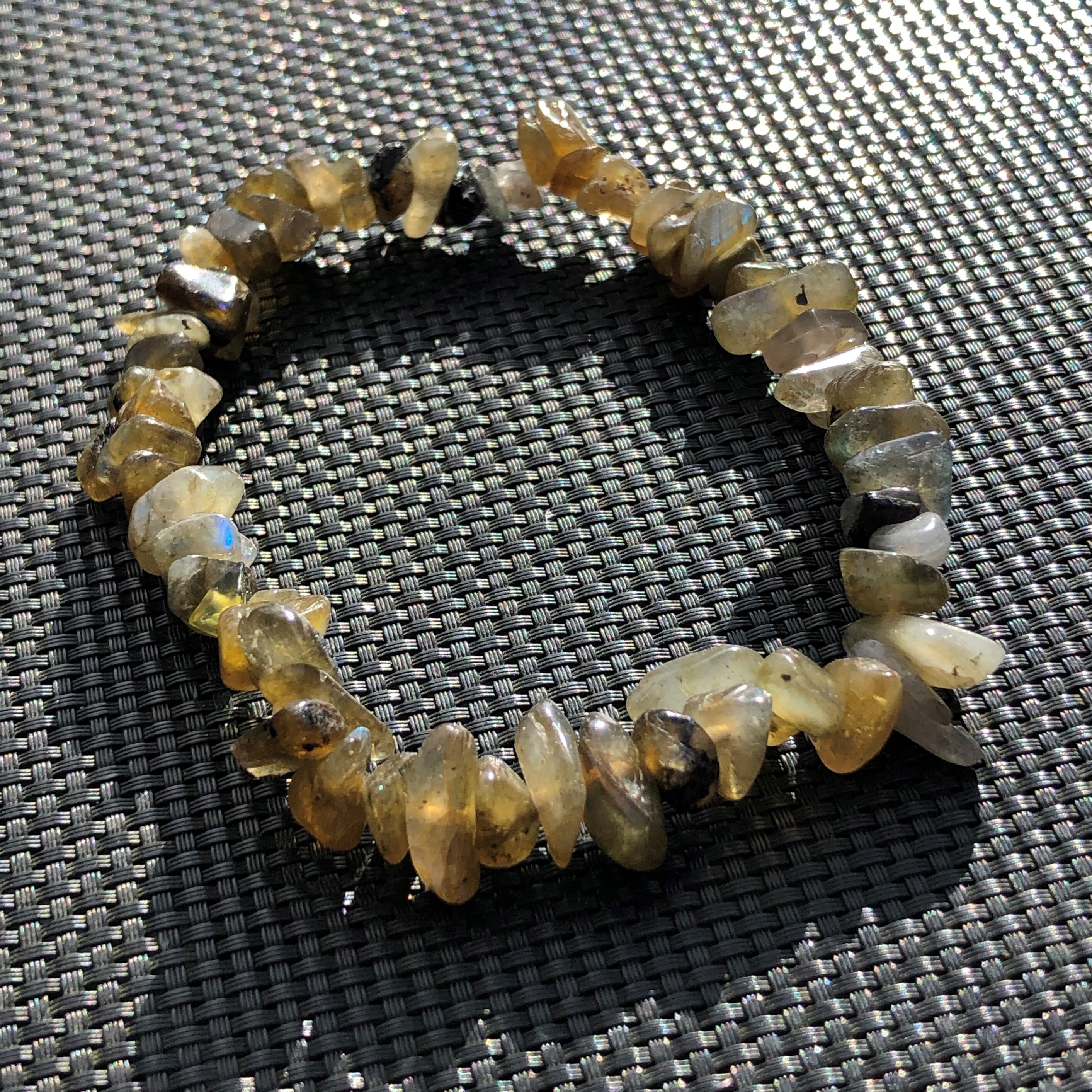 Labradorite Gem Chip Bracelet - Etsy