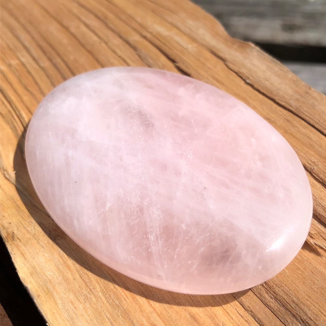 Rose Quartz Palm Stone - Etsy
