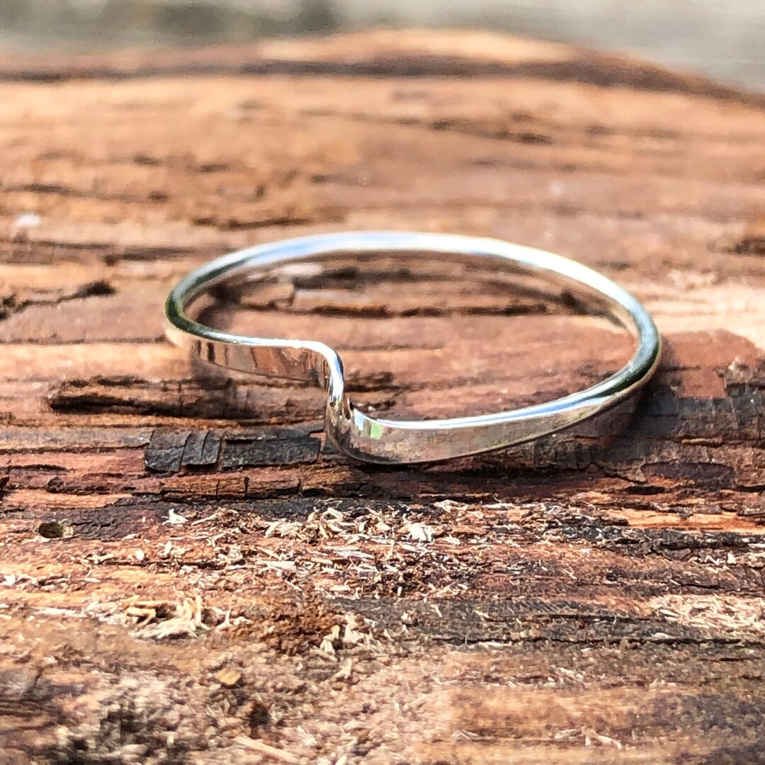Sterling Silver Simple Twist Ring - Etsy