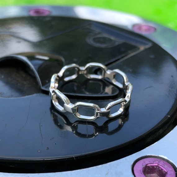 Sterling Silver Links Of Strength Ring | Etsy