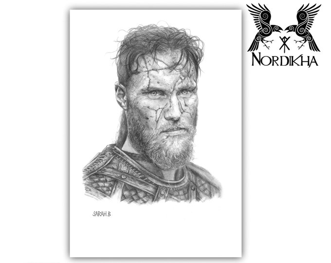 Portrait Ubbe Ragnarsson Vikings Drawing Ubbe Son of Ragnar Lothbrok ...