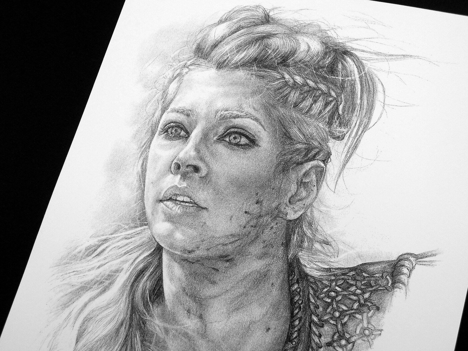 Portrait Ubbe Ragnarsson Vikings Drawing Ubbe Son of Ragnar - Etsy