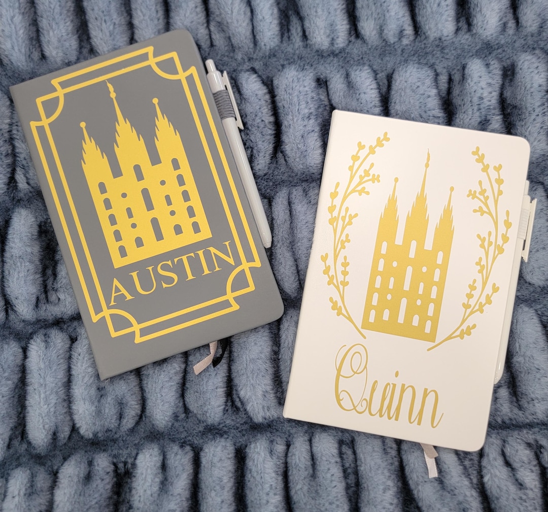 Personalized LDS Temple Themed Journal - Etsy