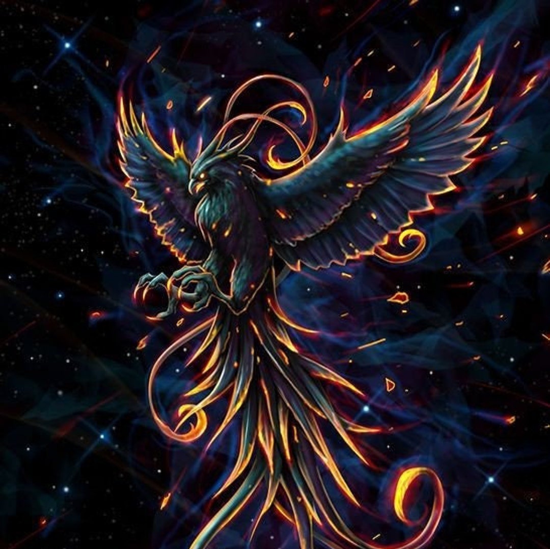 Rare Black Astral Phoenix. Conjuring Remote Binding. Wealth. - Etsy
