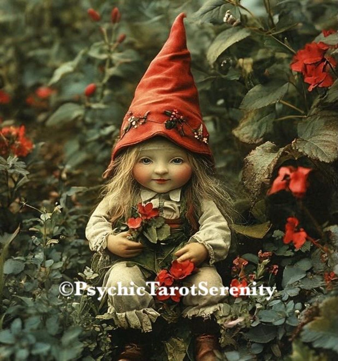 Female Gnome Spirit Companion Conjuring Distant Enlightenment Fun ...