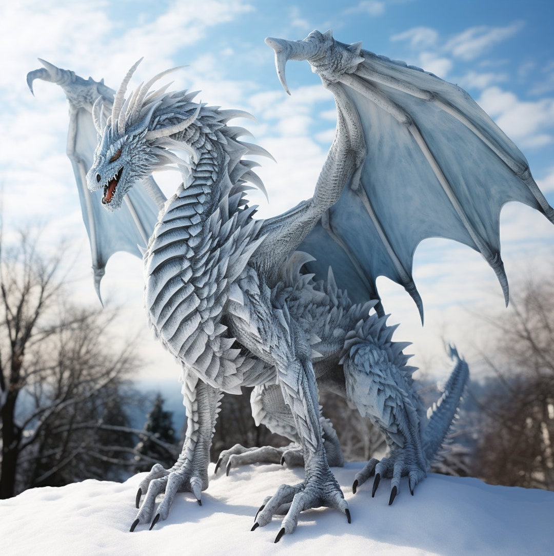 Western Ice Dragon Spirit Companion. Conjuring, Remote Binding. Alpine ...