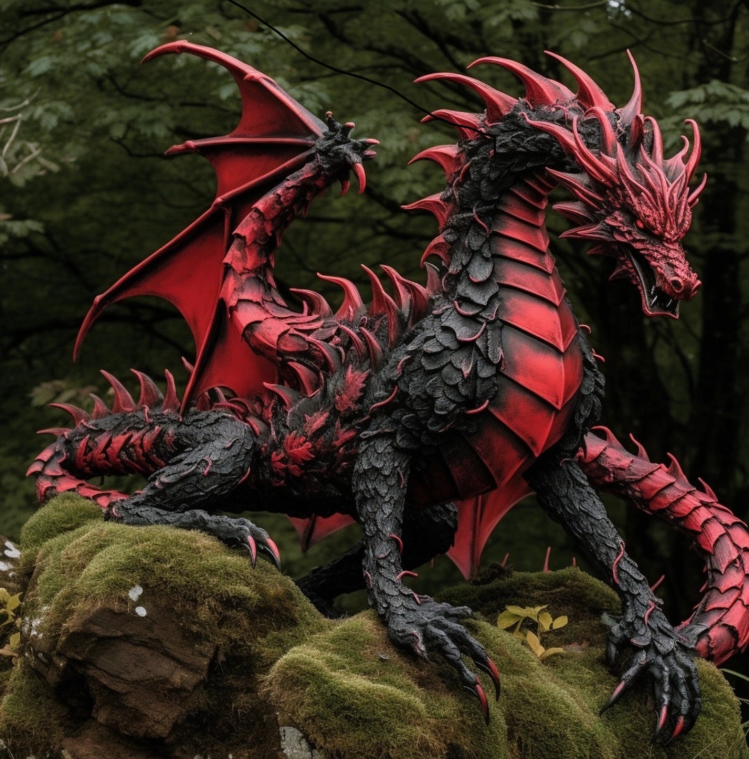 Celtic Red Dragon Spirit Companion. Conjuring. Remote Binding. - Etsy