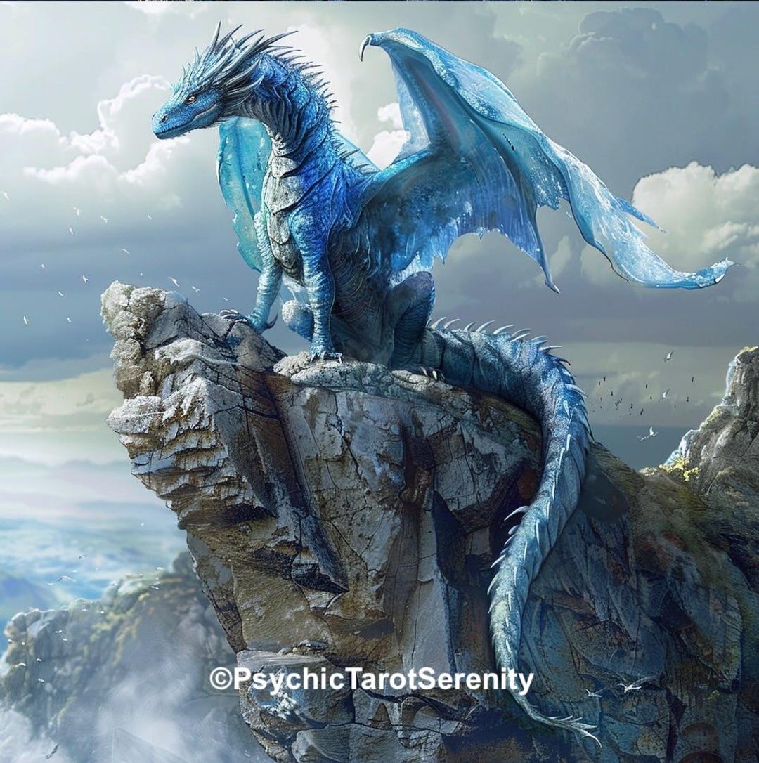 Cobalt Dragon Spirit Companion. Conjuring. Memory Enhancement. Magical ...