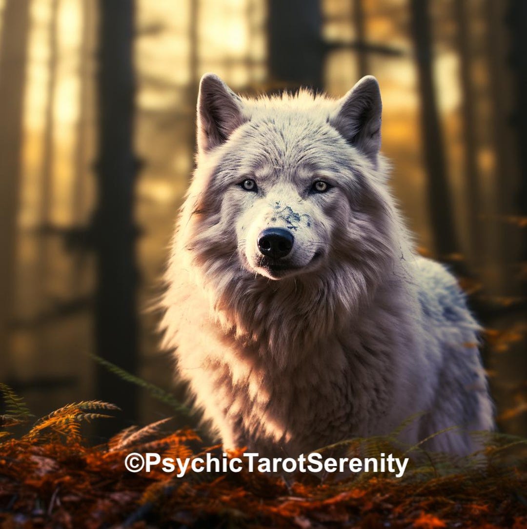 White Astral Wolf Spirit Companion. Distance Binding. Astral Travel ...